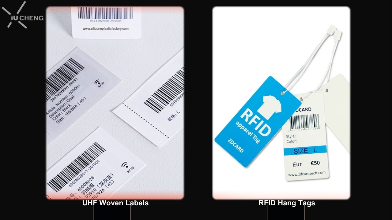 UHF Woven Labels vs RFID Hang Tags - XIUCHENG RFID