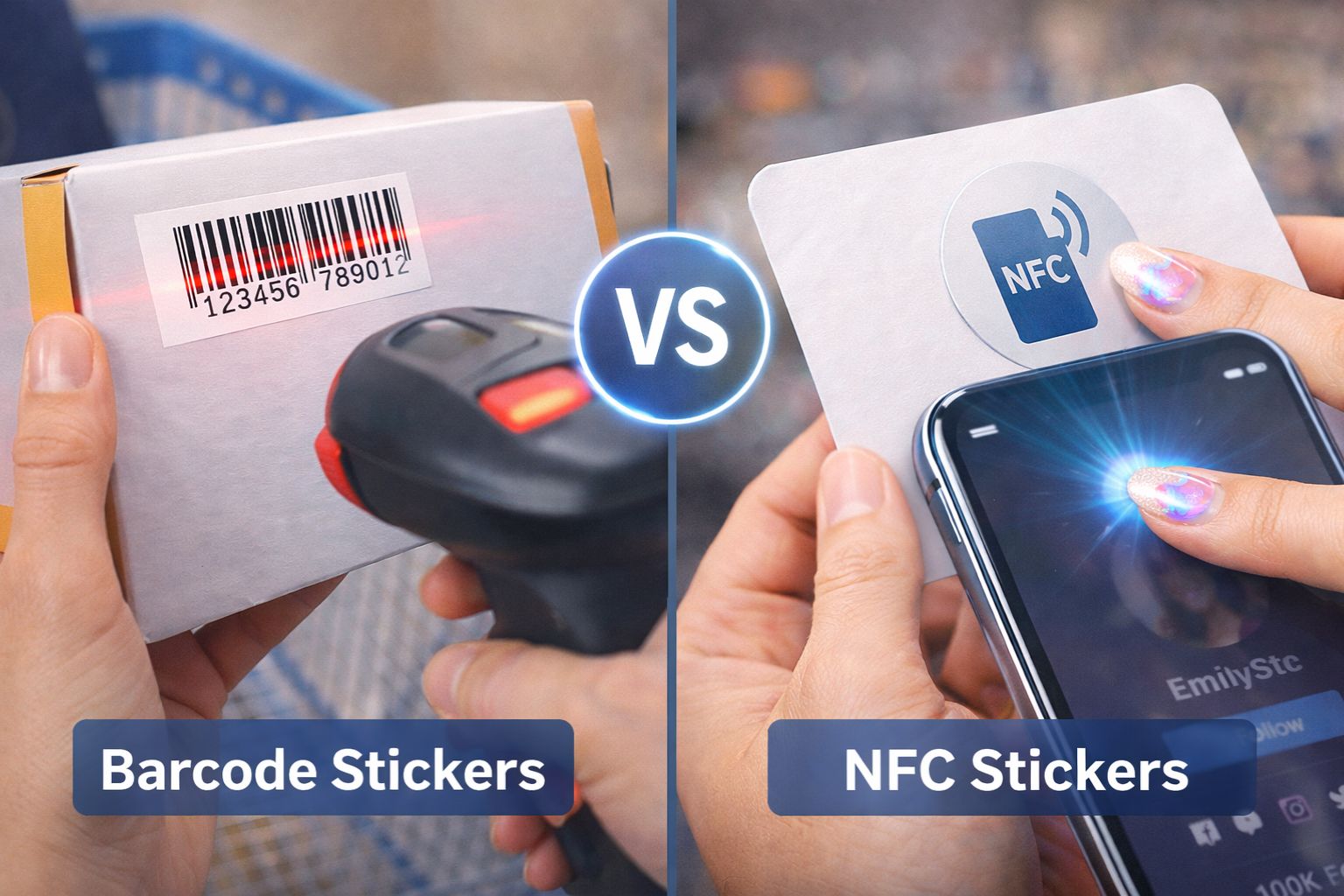 Autocollants pour codes-barres et autocollants NFC : Quelle est la ...